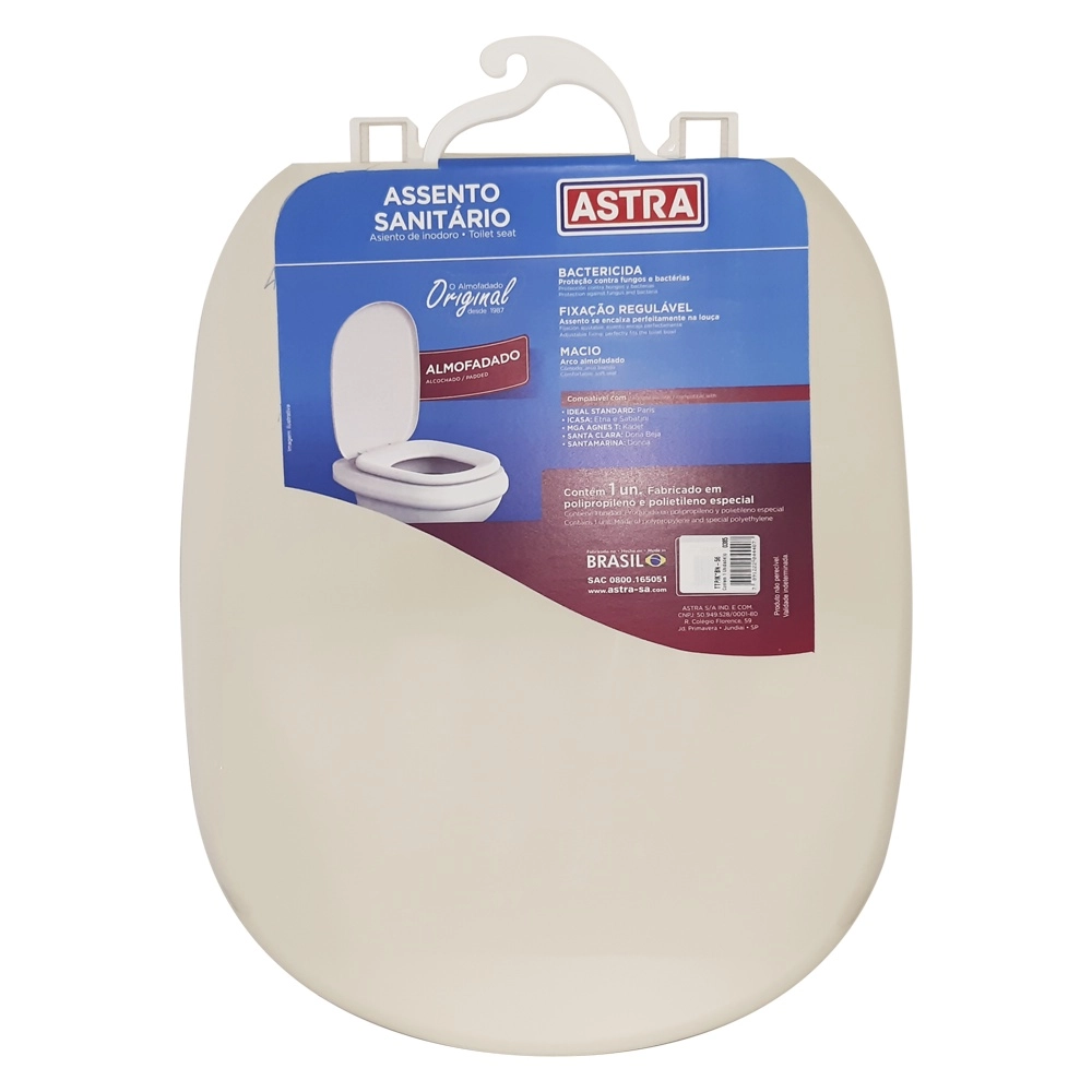 Assento Sanitário Almofadado Paris/Sabatini Palha Astra | Ficha Técnica ...