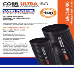 Curva Longa 45° Coletor de Esgoto 125mm Corr Plastik | Ficha Técnica, Catálogo e Mais