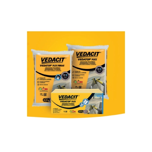 Vedacit Vedatop Flex Fibras Argamassa Polimérica Impermeável e Flexível ...