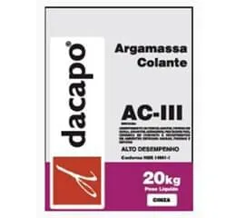 Argamassa Colante AC-III | Ficha Técnica, Catálogo e Mais