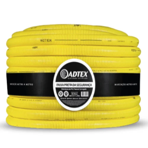 Eletroduto Corrugado Flexível PVC 25 Mm 3/4' 25 M Amarelo Adtex | Ficha ...